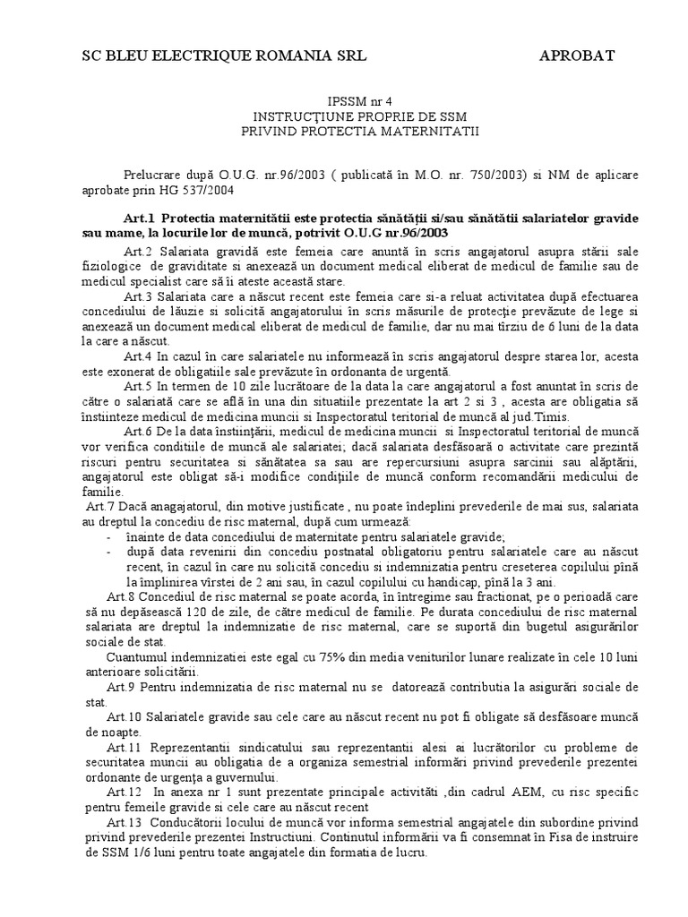 IPSSM 04 - Protectia Maternit | PDF