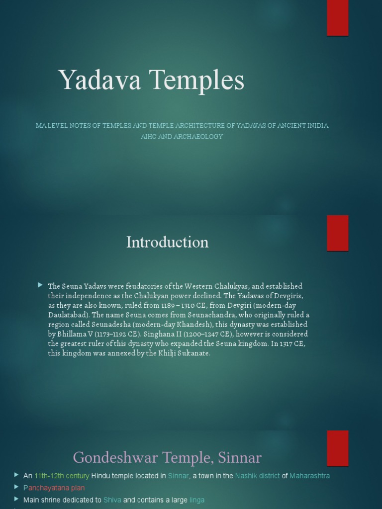 Yadava Temples: Ma Level Notes of Temples and Temple Architecture of ...