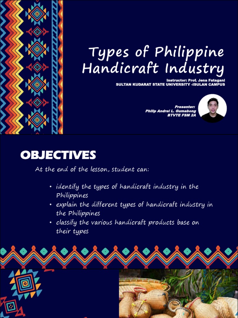 Types of Philippine Handicraft Industry-Min | PDF | Textiles | Crochet