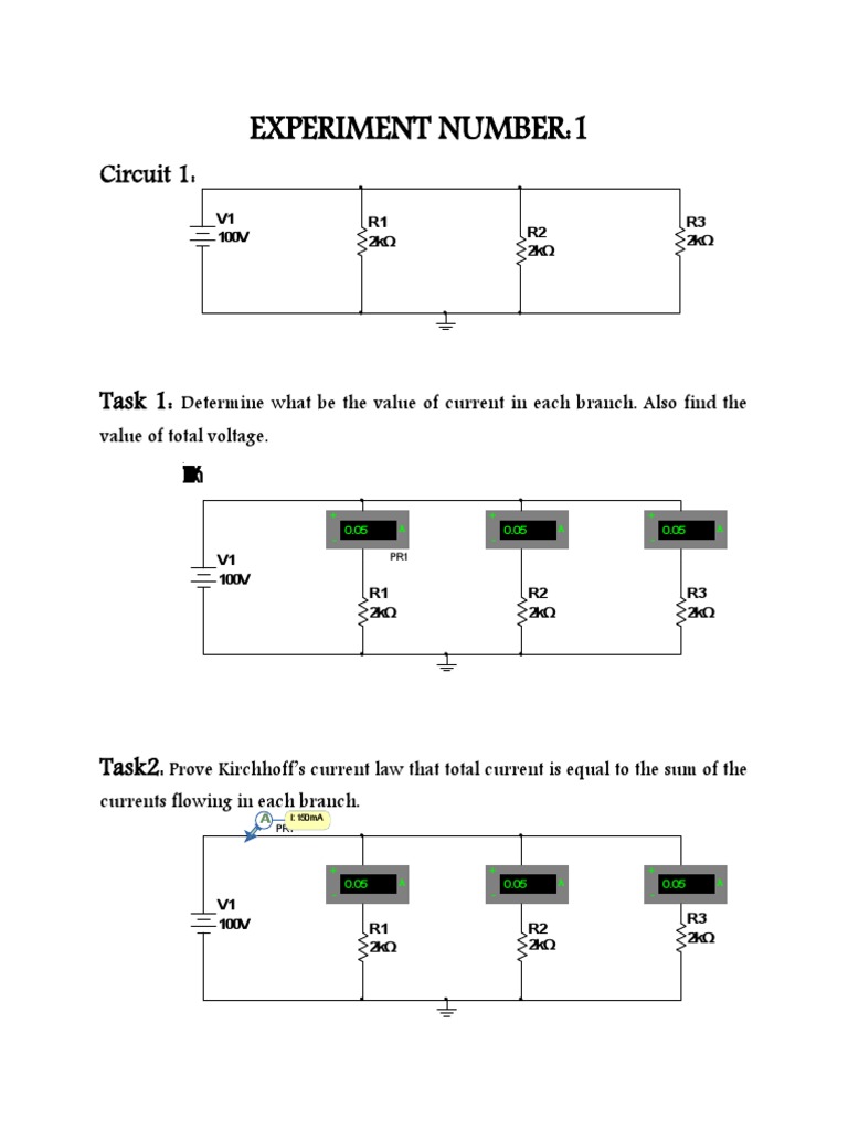 Ena Lab Experiments 1-9 | PDF | Electrical Network | Electrical Impedance
