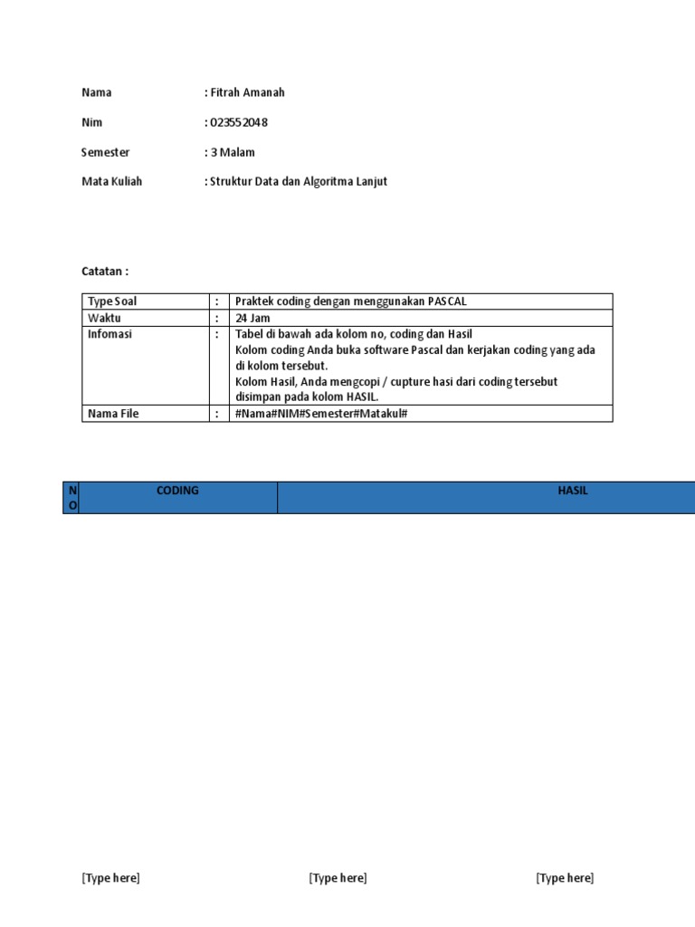 UAS Struktur Data Dan Algoritma Lanjut | PDF