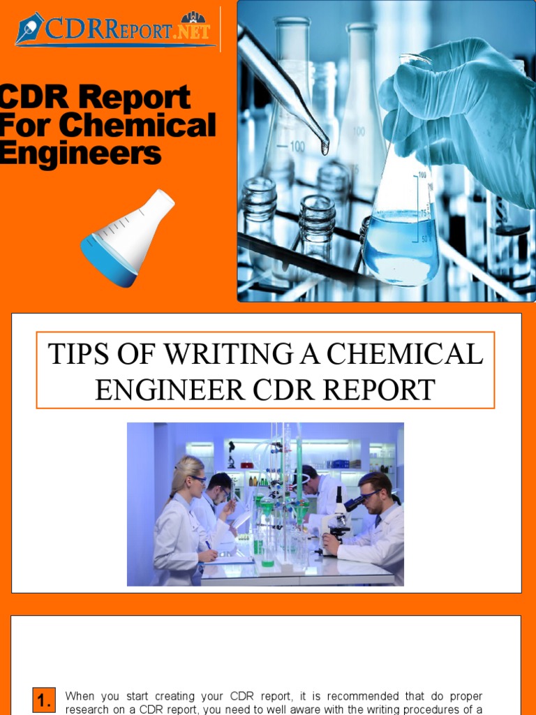 CDR Report For Chemical Engineer | PDF | Engineer | Chemical Engineering