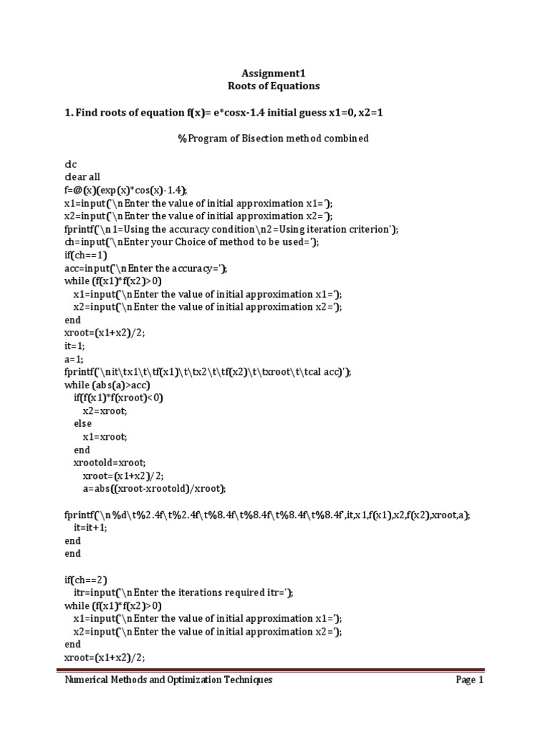All Codes With Solver | PDF | Numerical Analysis | Matrix (Mathematics)
