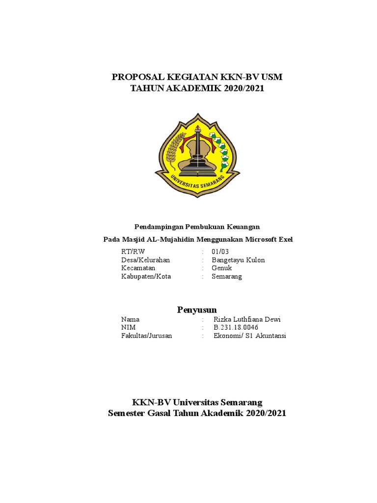 Proposal Kegiatan KKN | PDF