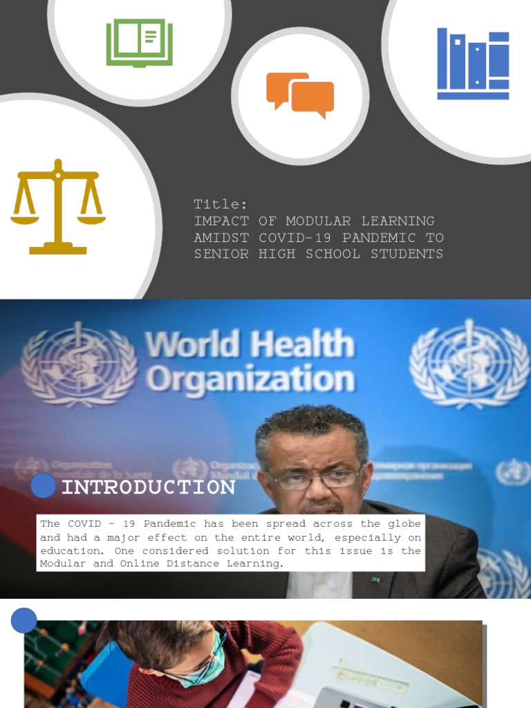 Title: Impact of Modular Learning Amidst Covid-19 Pandemic To Senior ...