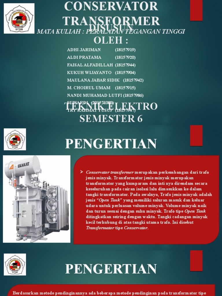 Pengertian dan Fungsi Conservator Transformer | PDF | Sains ...