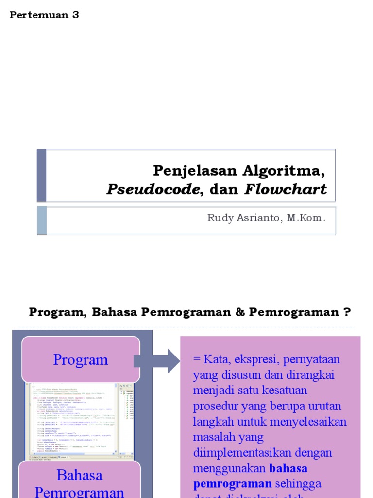 Algoritma Pseucode Flowchart Pdf