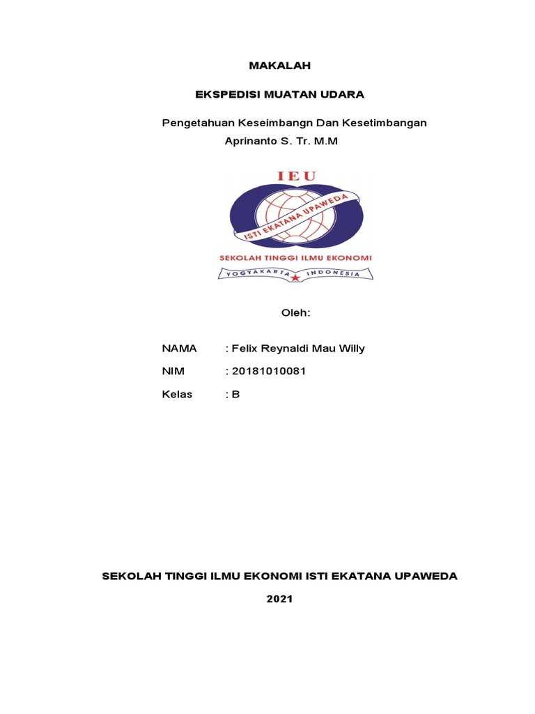 Makalah Cargo Handling | PDF