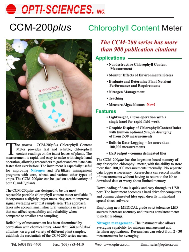 Brochure CCM-200 Plus | PDF | Plants | Agriculture