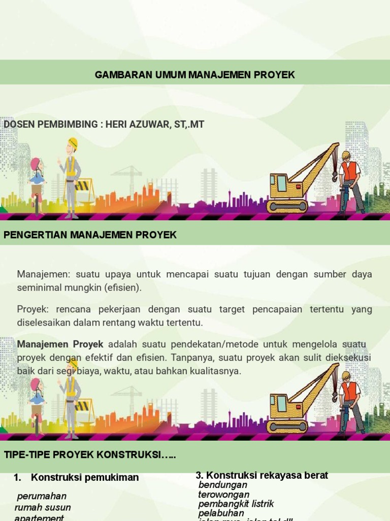 Materi 1 Gambaran Umum Manajemen Proyek | PDF