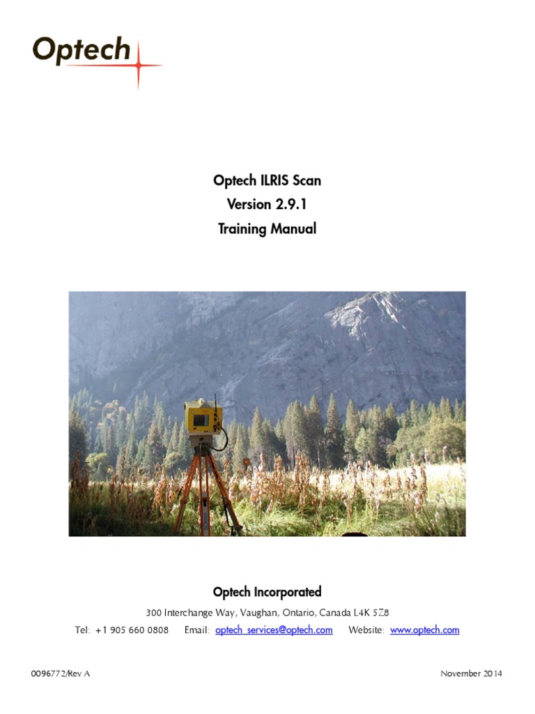 Optech ILRIS Scan Training Manual | PDF | Computer File | System Software