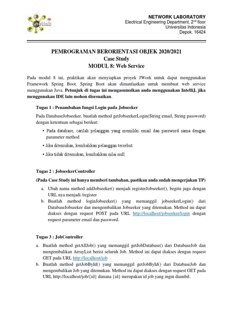 CS Modul 8 Praktikum OOP 2021 | PDF