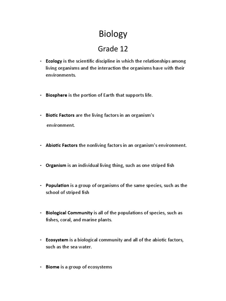 Biology: Grade 12 | Download Free PDF | Dominance (Genetics) | Dna