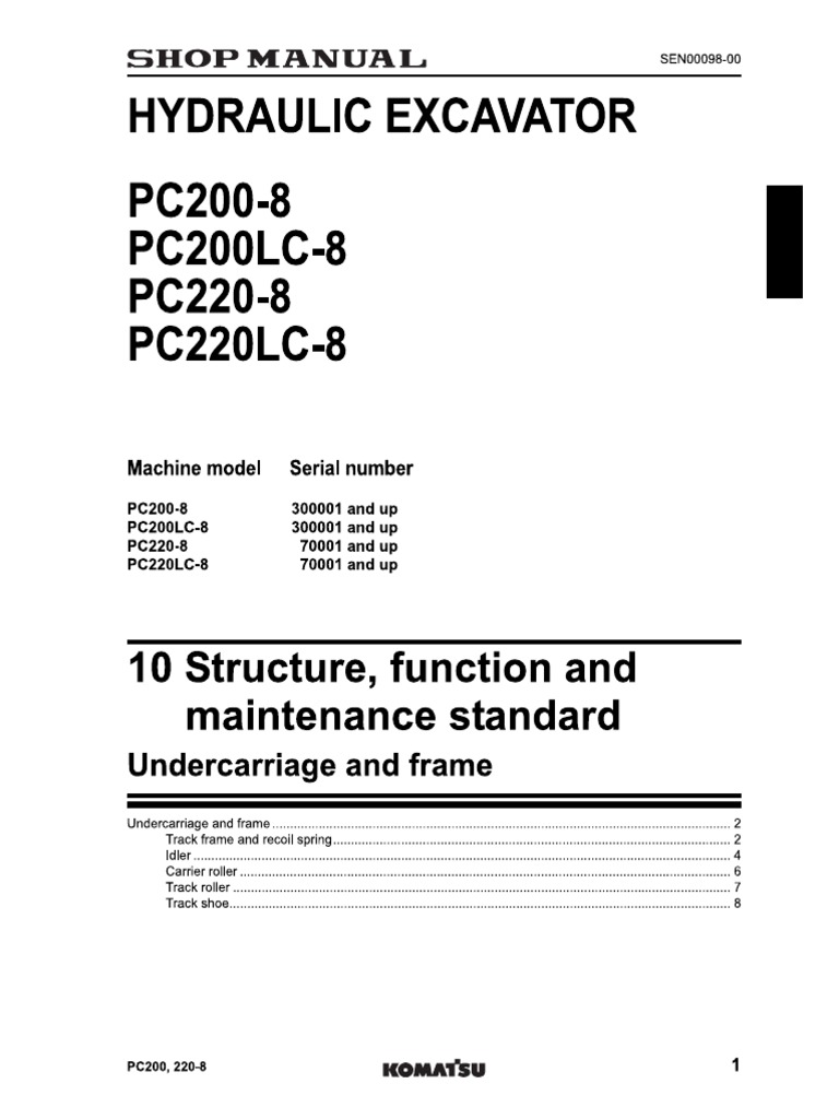 Spec UC PC200-8 | PDF