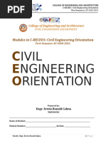 Module 1 Ce Orientation | PDF | Civil Engineering | Engineering