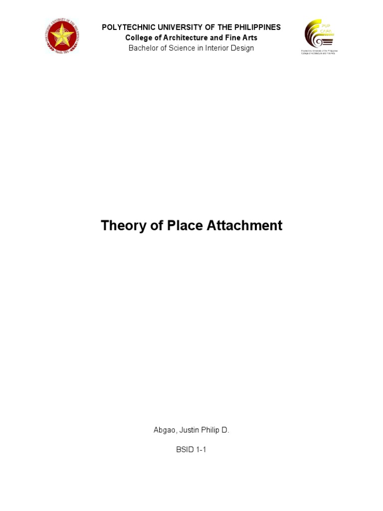 Understanding Place Attachment Theory | PDF | Attachment Theory ...