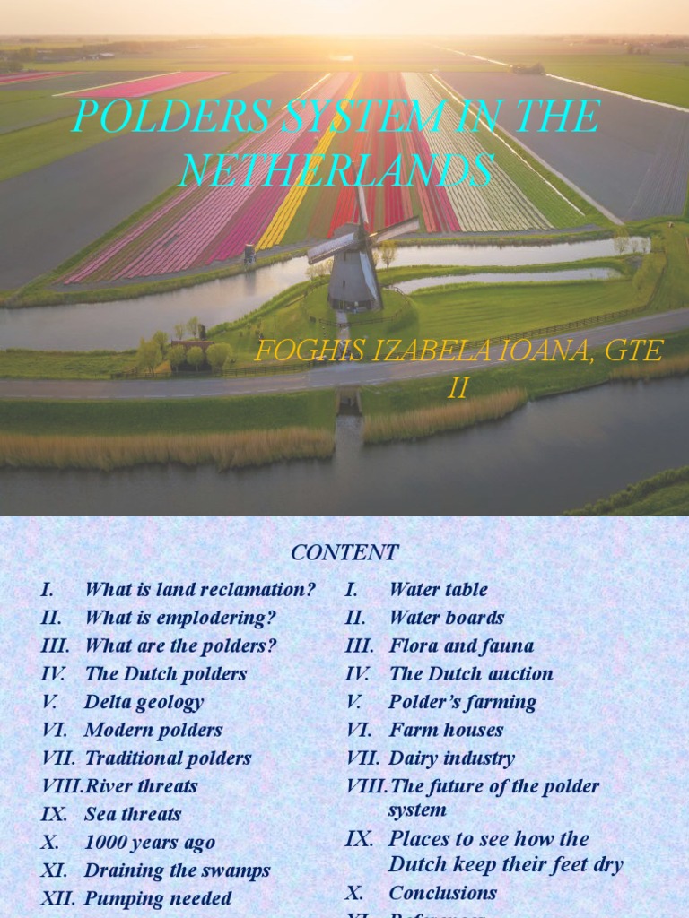 Polder Systems in The Netherlands, FOGHIS IZABELA IOANA | PDF ...