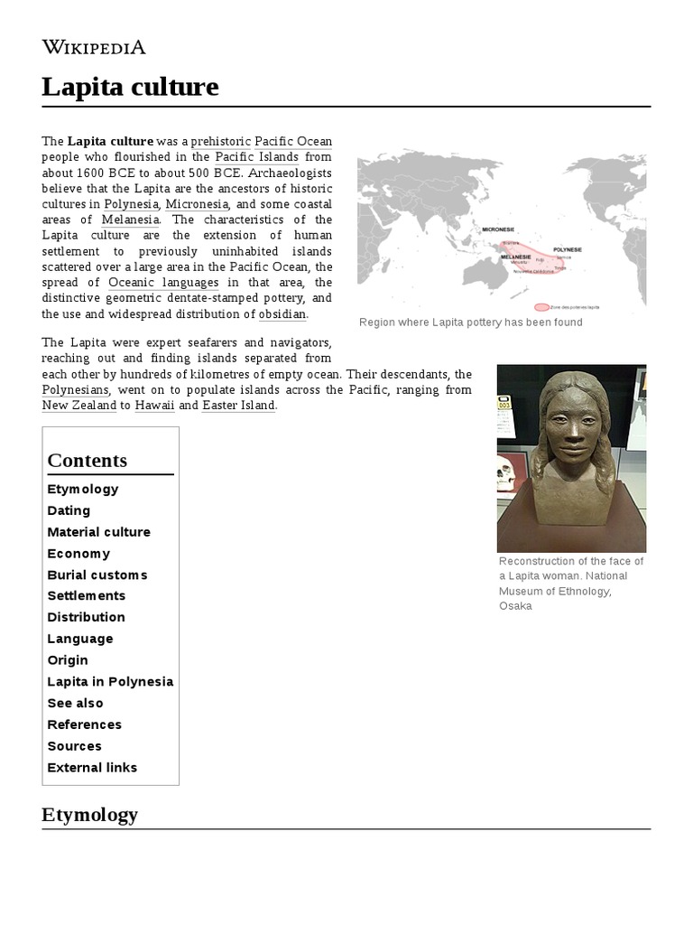 Lapita Culture | PDF | Archaeology | Science