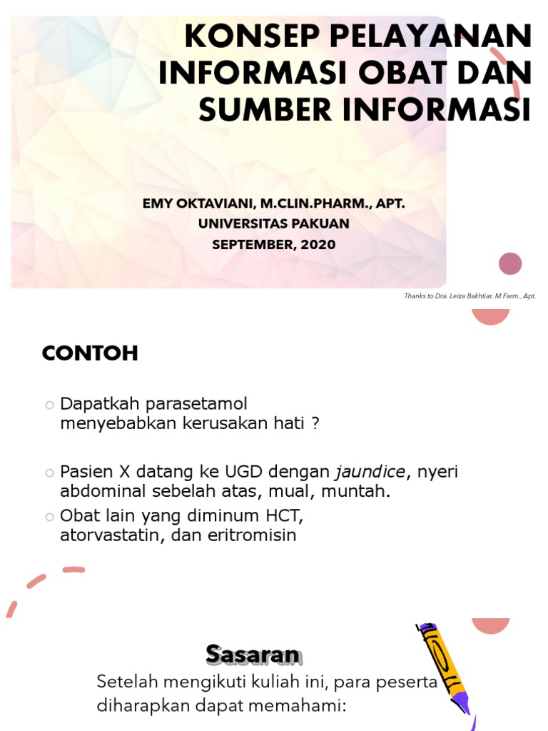 p2 Konsep Pelayanan Informasi Obat Dan Sumber Informasi | PDF ...