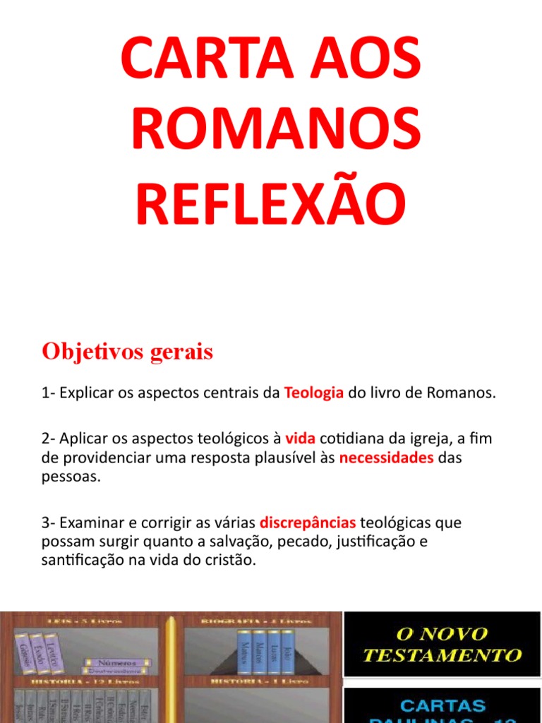 Carta Aos Romanos 01 | PDF | Epístola aos Romanos | Apóstolo Paulo