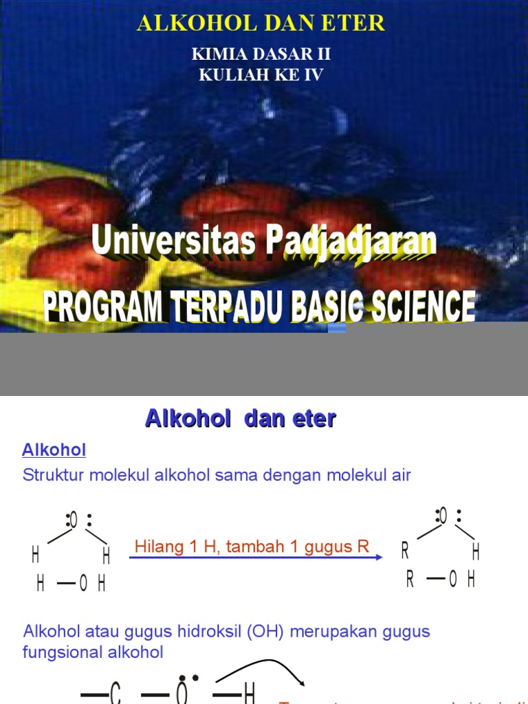 Alkohol Eter | PDF