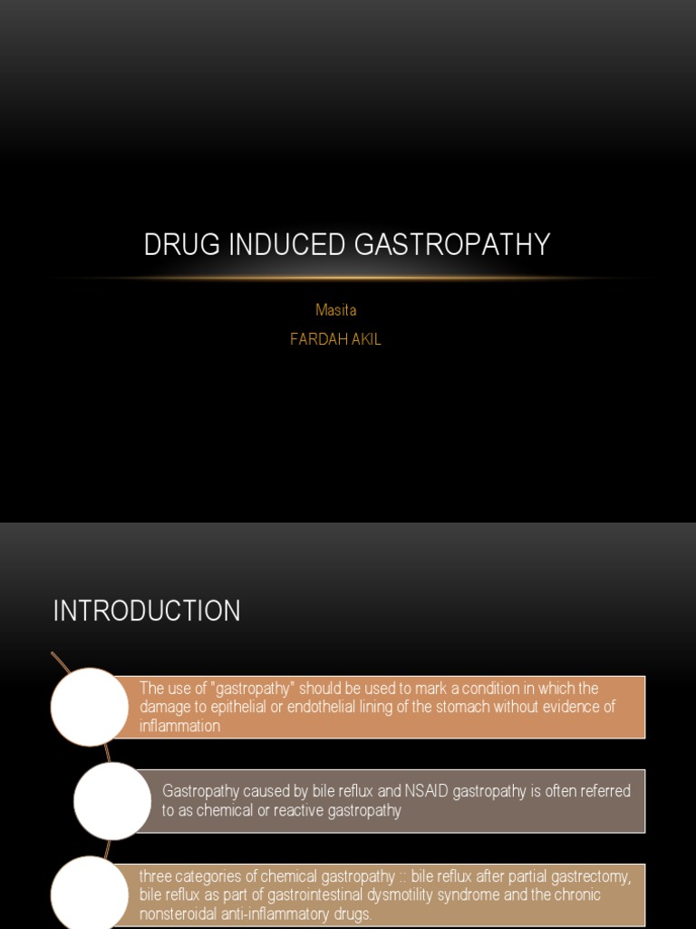 Drug Induced Gastropathy | PDF | Nonsteroidal Anti Inflammatory Drug ...