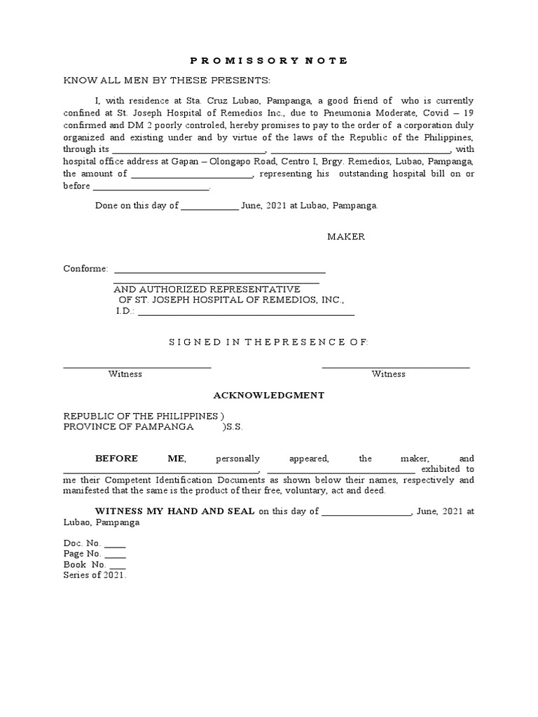 Promissory Note 2 | PDF