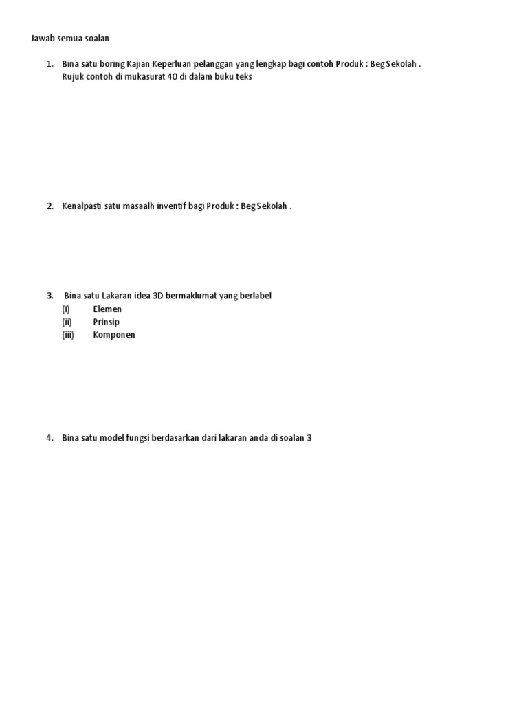 RBT Tingkatan 3 | PDF