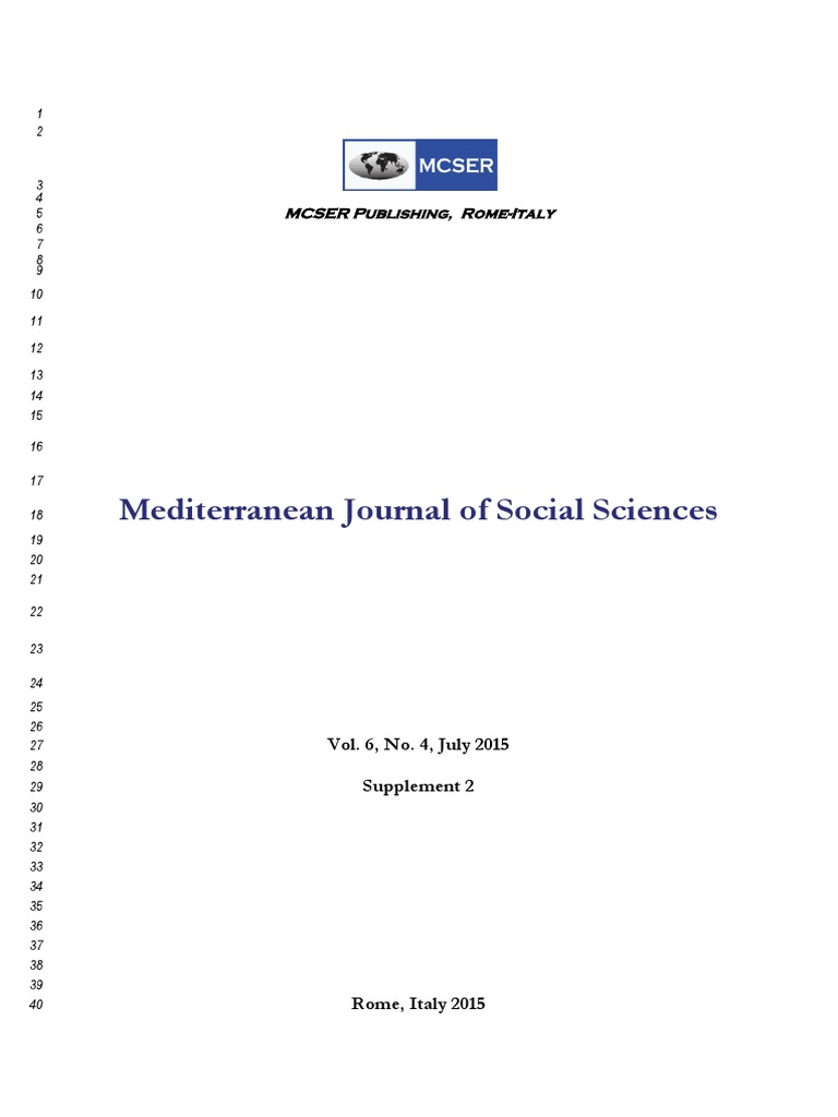 Mjss v6n4s2 July 2015 | PDF | Academic Journal | Credit