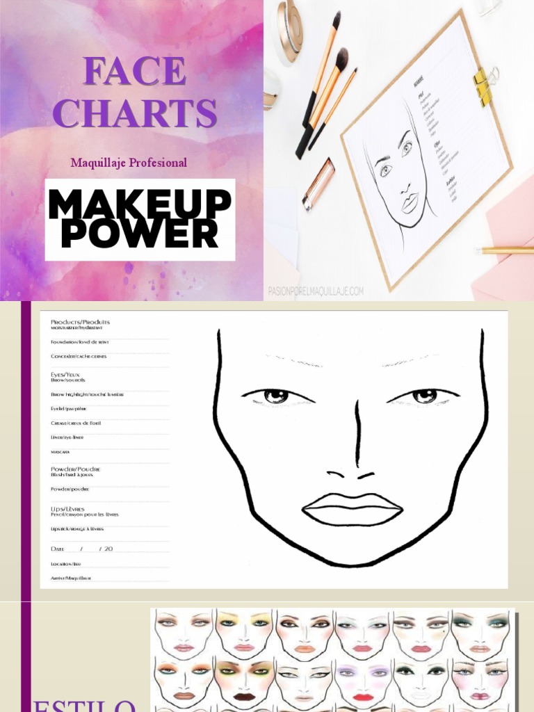 Guía de Face Charts para Maquillaje | PDF