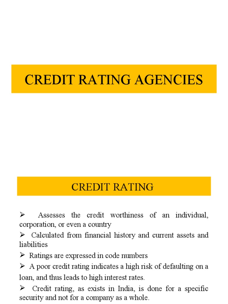 An Overview of Credit Rating Agencies in India: Their Role ...