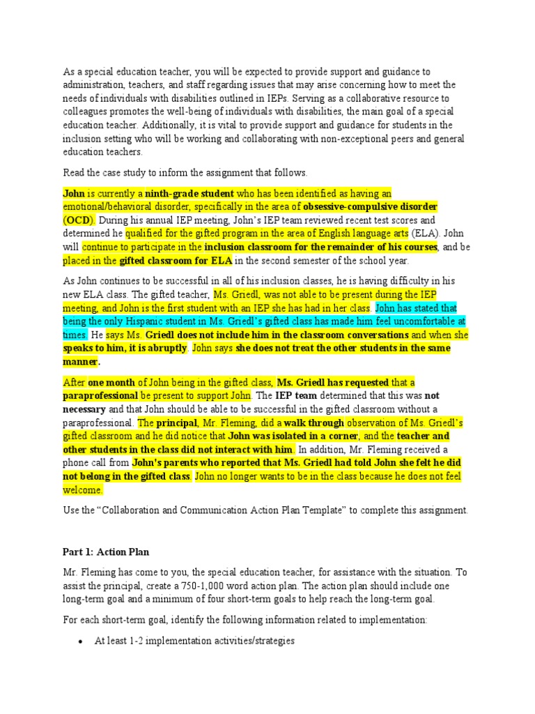 T5 Benchmark - Collaboration and Communication Action Plan | PDF ...