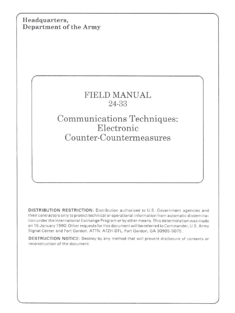 fm24 33 | PDF | Electronic Warfare | Radio