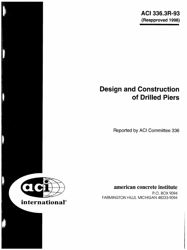 Aci 336.3R-93 | PDF