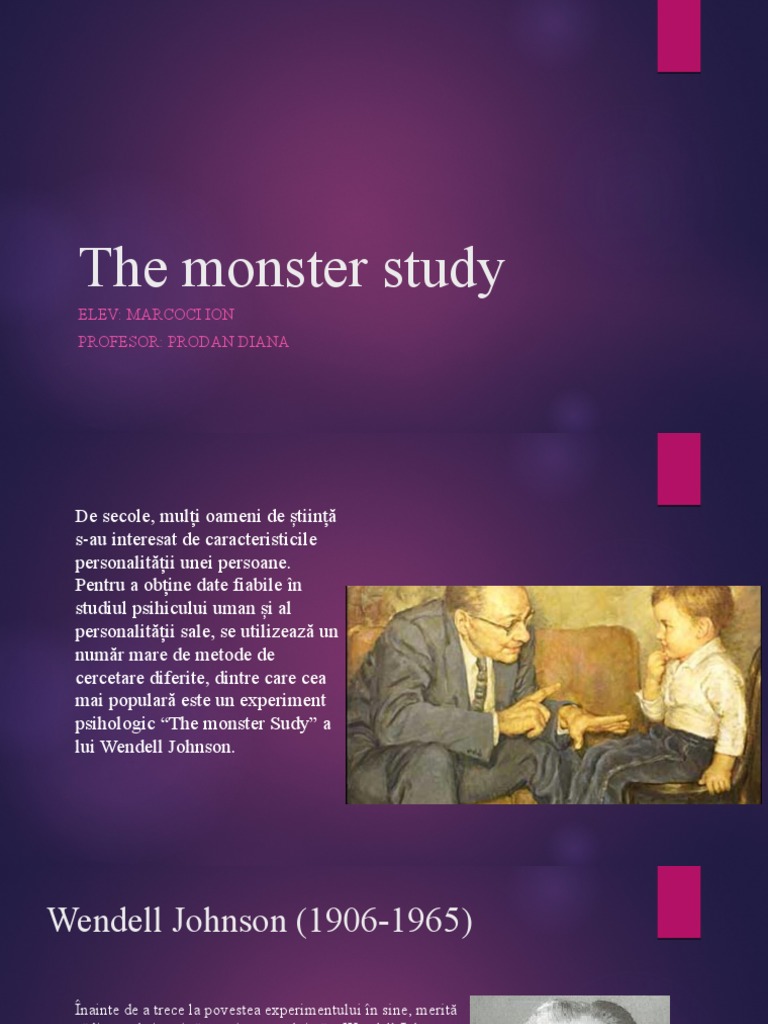 Monster Study | PDF