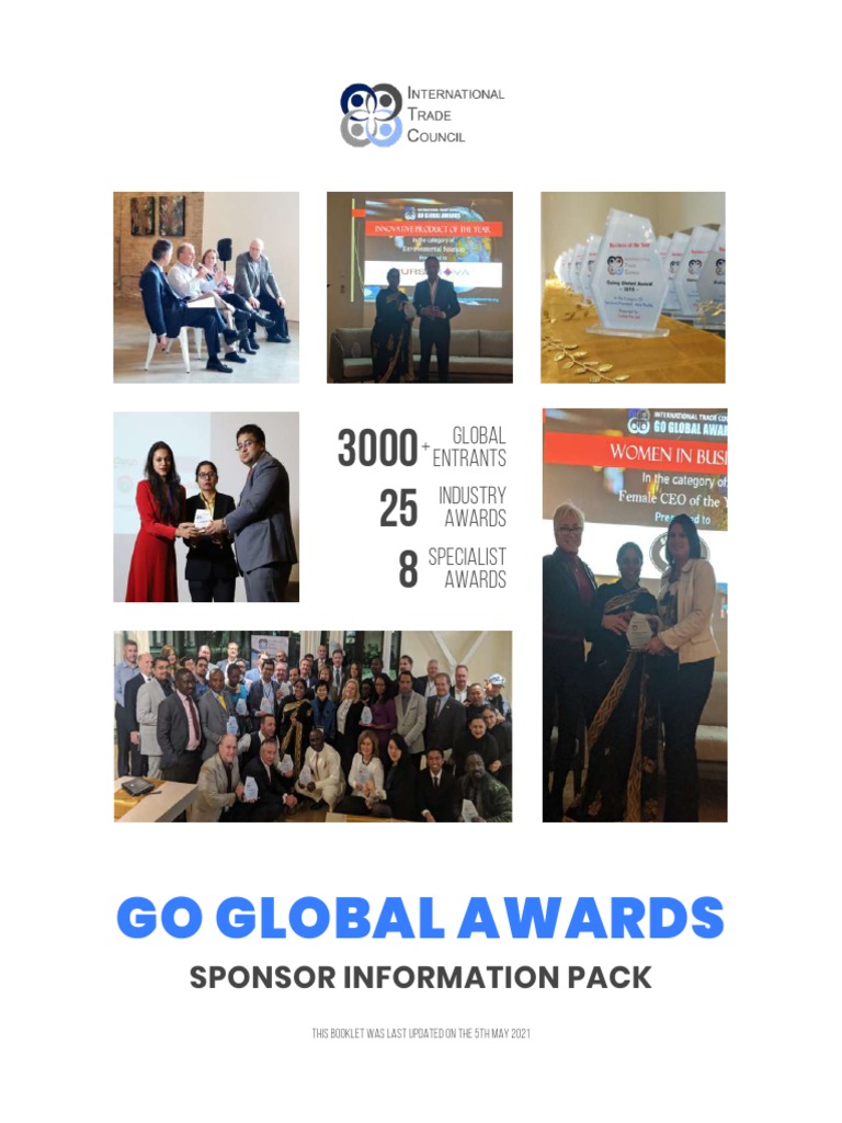 Go Global Awards Sponsorship Guide | PDF | E Commerce | Brand