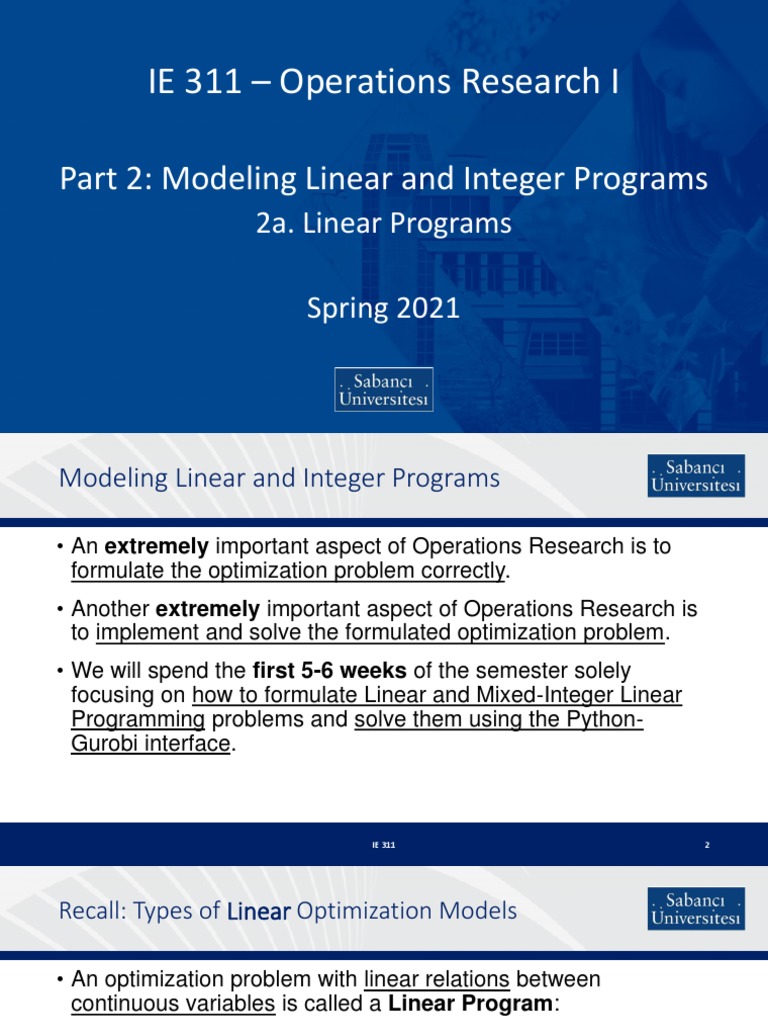 2a.modeling Linear and Integer Programs | PDF | Linear Programming | Wheat