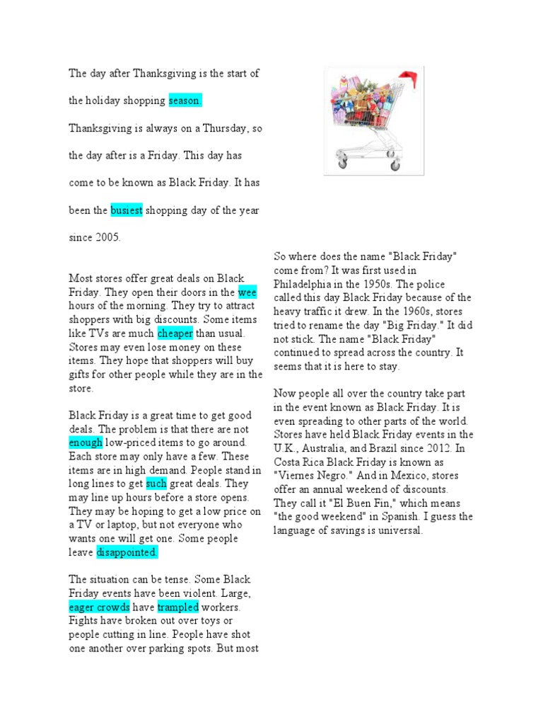 Understanding Black Friday's Origins | PDF | Black Friday (Shopping ...