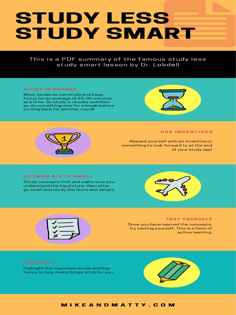 Study Less Study Smart | Download Free PDF | Recall (Memory) | Pedagogy
