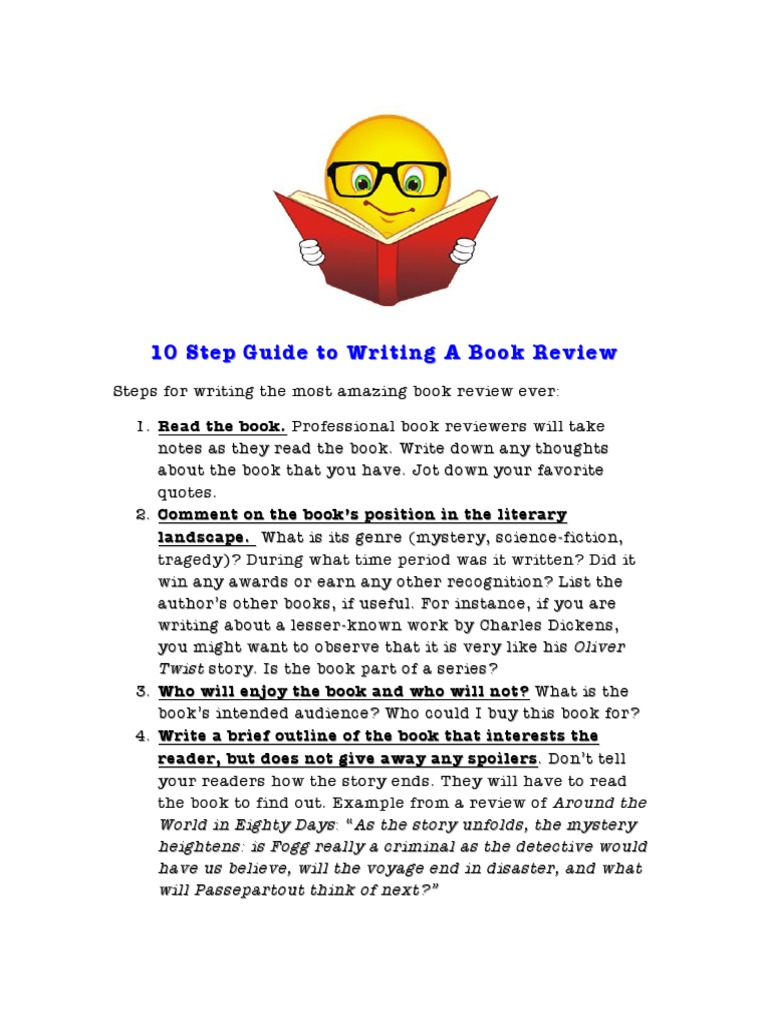 10 Step Guide To Writing A Book Review-1 | PDF | Books