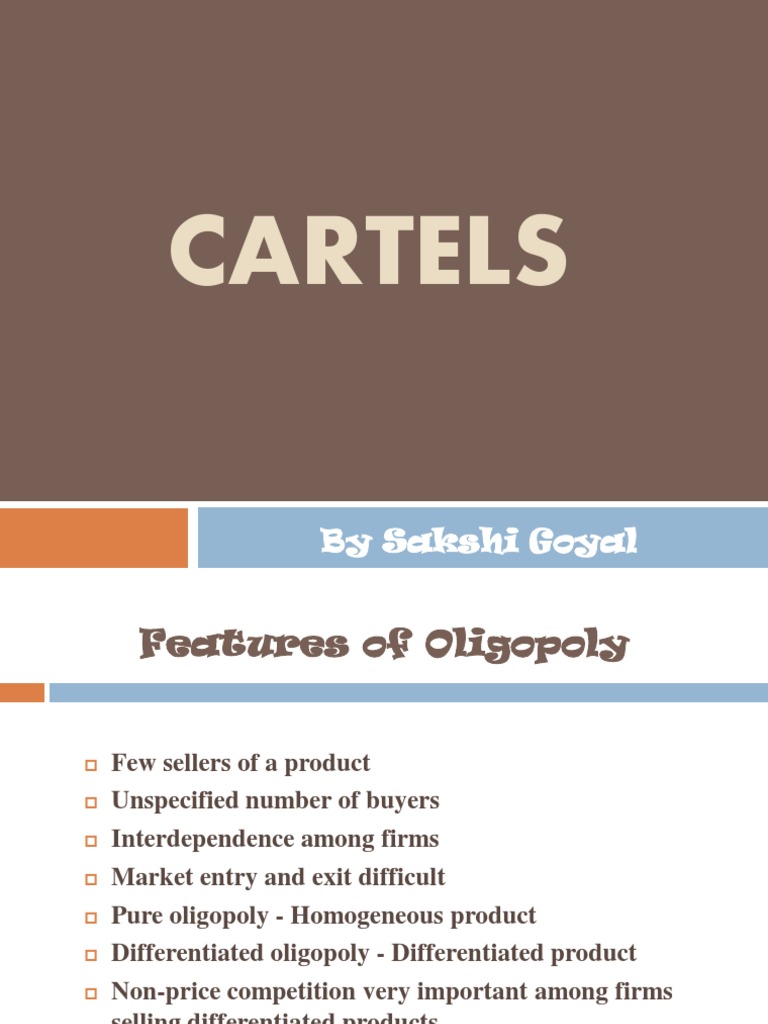 Cartels | PDF | Finance & Money Management
