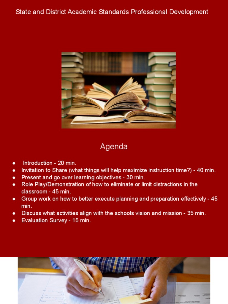 Academic Standards Professional Development | PDF | Learning | Pedagogy