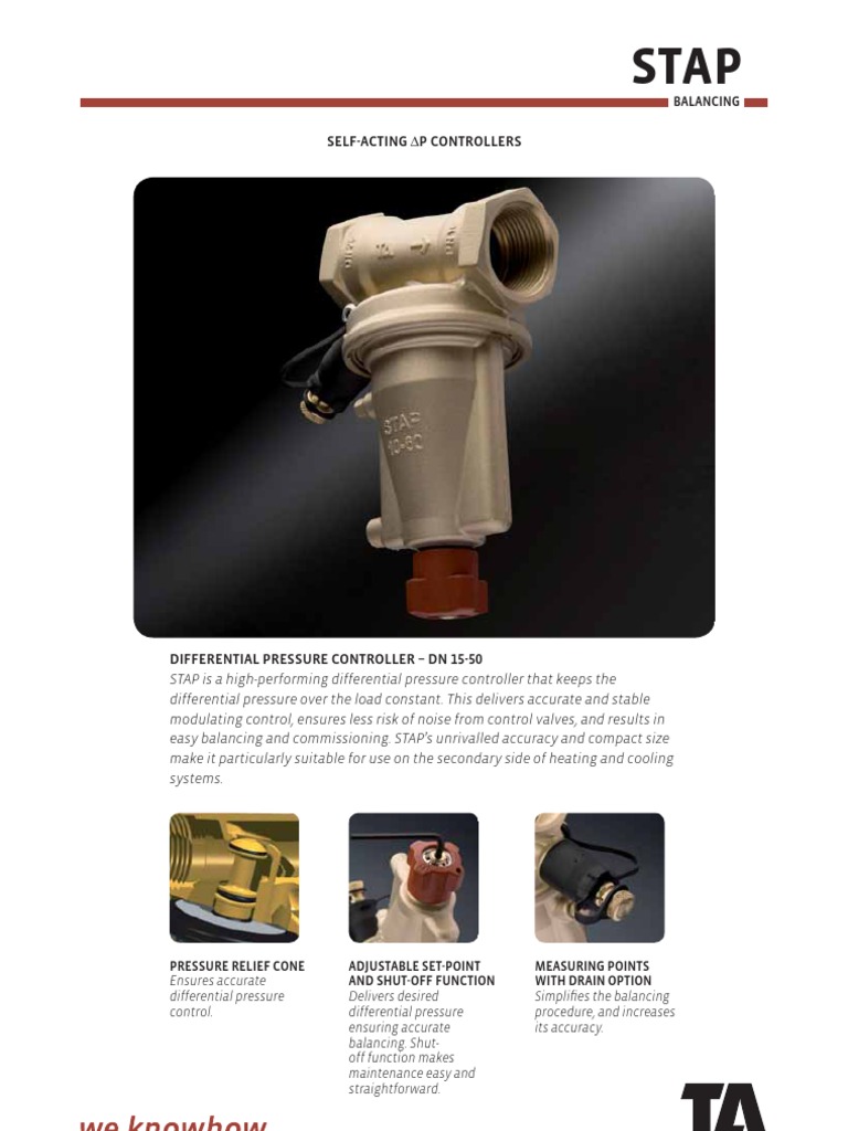 DPCV - Stap DN 15-50 | PDF | Valve | Pressure Measurement