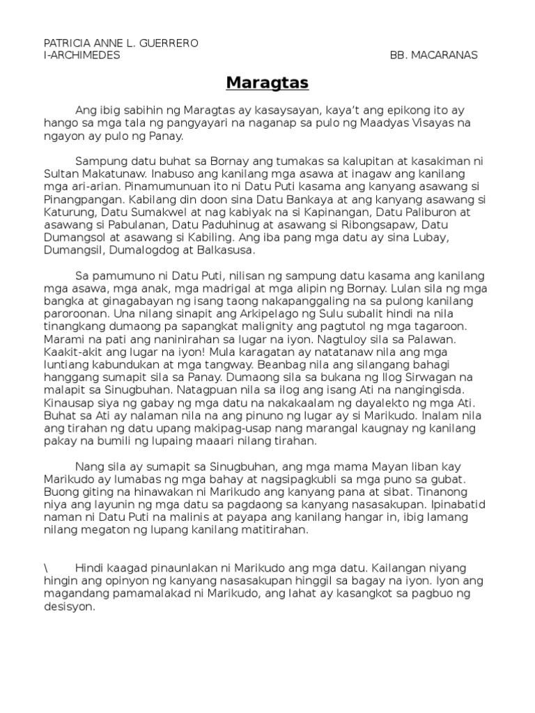 Maragtas | PDF