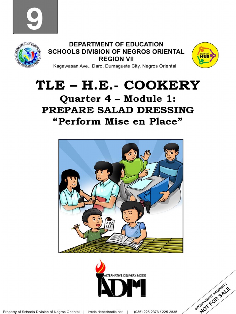 He - Cookery-G9 - Q4 - Module 1 | PDF | Pudding | Desserts