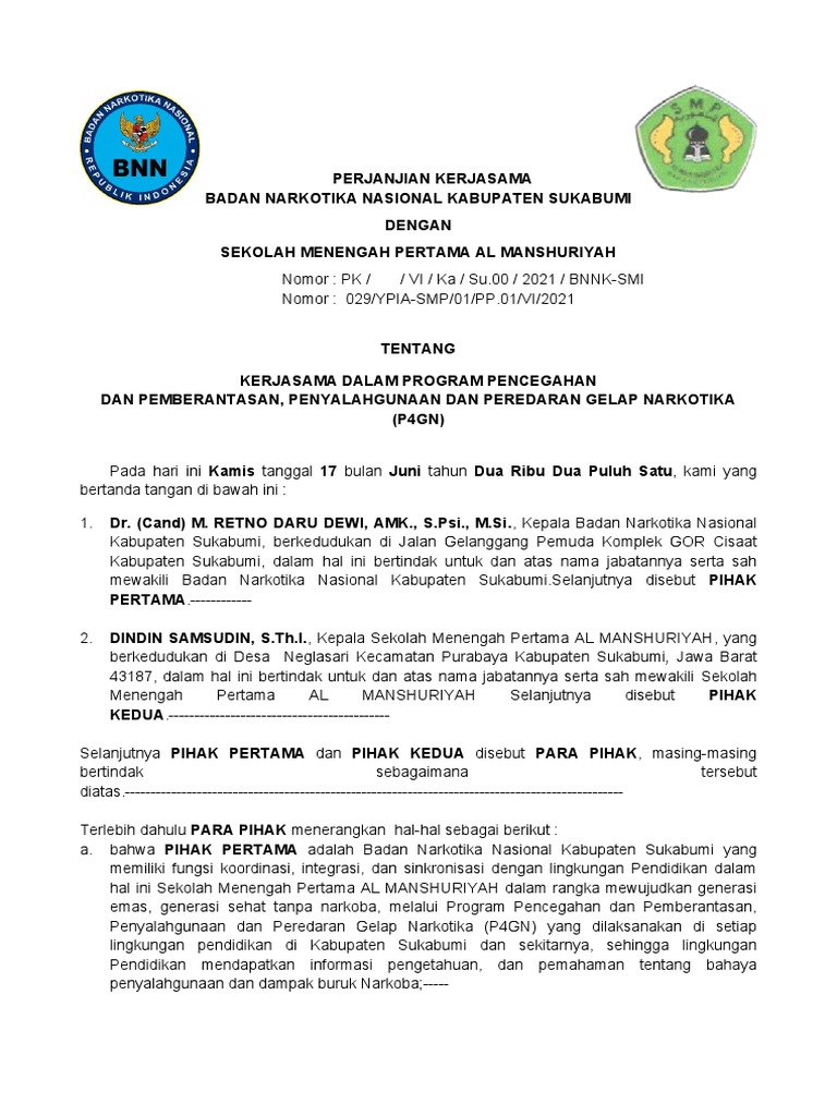 4PURA - DRAFT MoU SMP | PDF