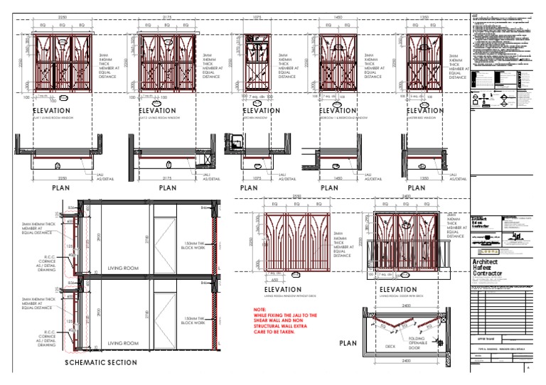 Building Jali Detail-Layout1 | PDF | Wall | Architect