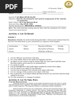 Science 9 - Q2 - Mod1 - Electronic Structure of Matter | PDF