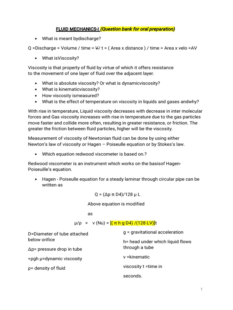 FM Oral Questions | PDF