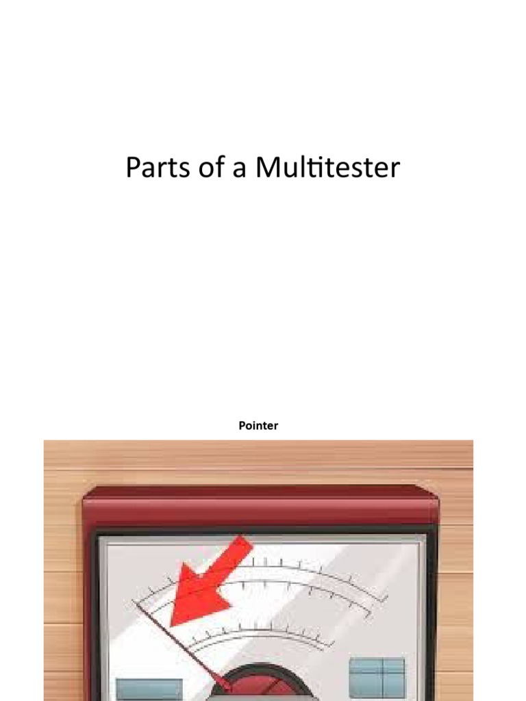 Parts of A Multitester | PDF